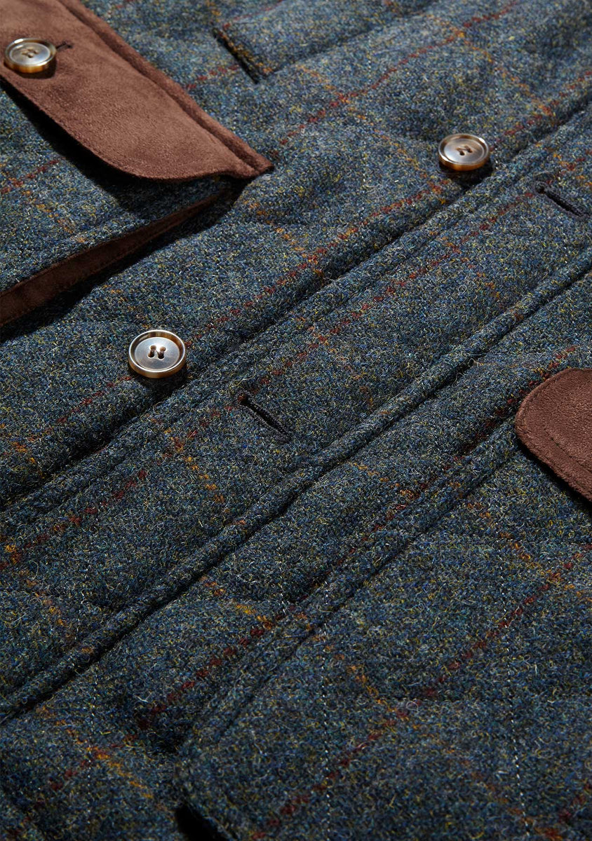 Harris Tweed Chuck Country Gilet - Blue Multi – Bobcaygeon British Shop ...
